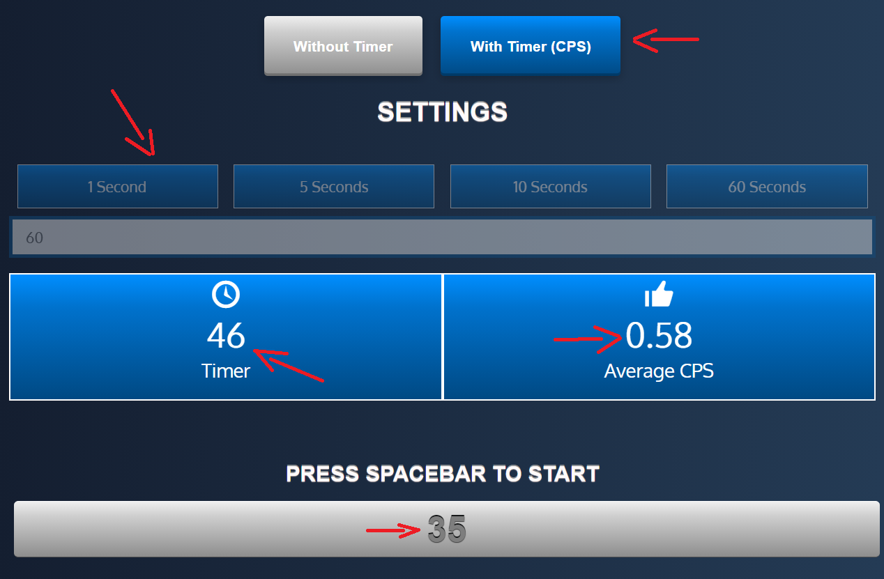 Spacebar Counter Mobile